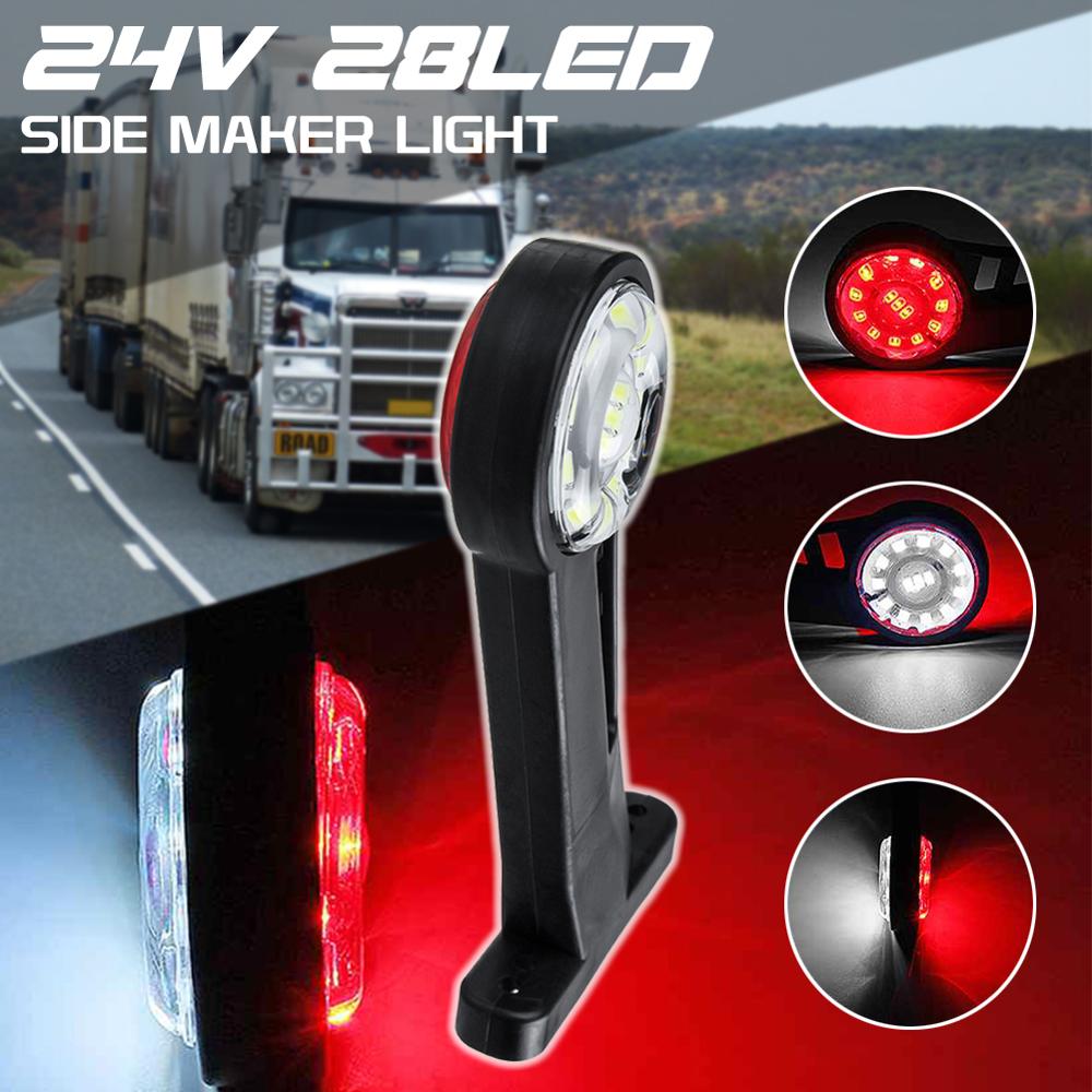 2pcs 24V 28LED Car Truck Elbow Side Marker Lights ... – Grandado