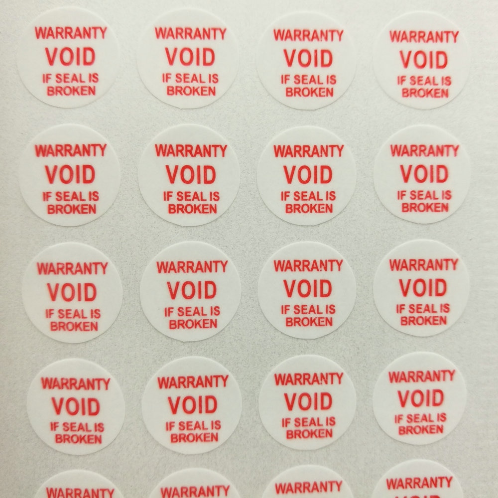 100pcs Tamper Proof Warranty VOID Label Sticker Sm... – Grandado