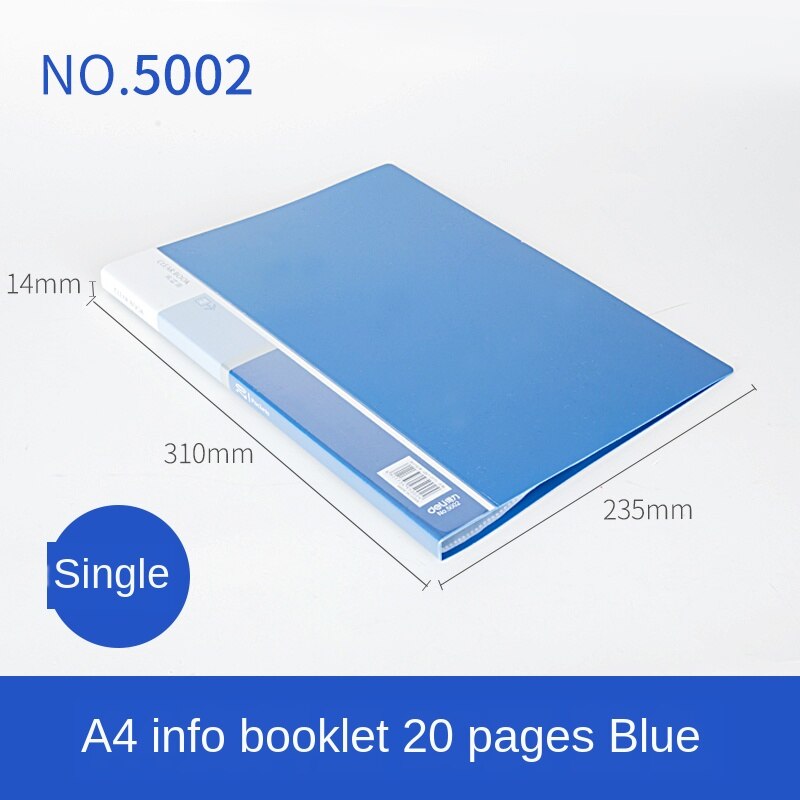 Opening Data Booklet A4 Folder Insert Bag Multi-Pa... – Vicedeal