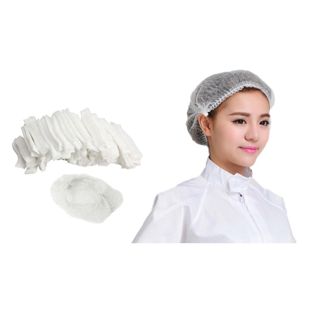 100Pcs Disposable Hair Caps Tanning Cap Catering F... – Vicedeal