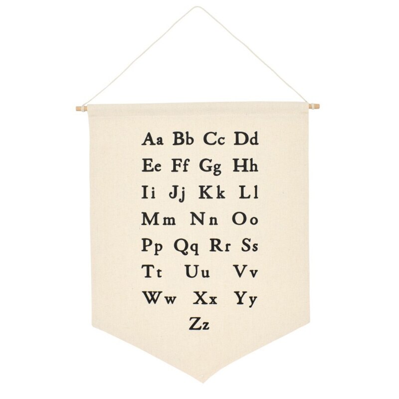 Nordic Hanging Canvas Pennant Kids Room Wall Banne... – Vicedeal