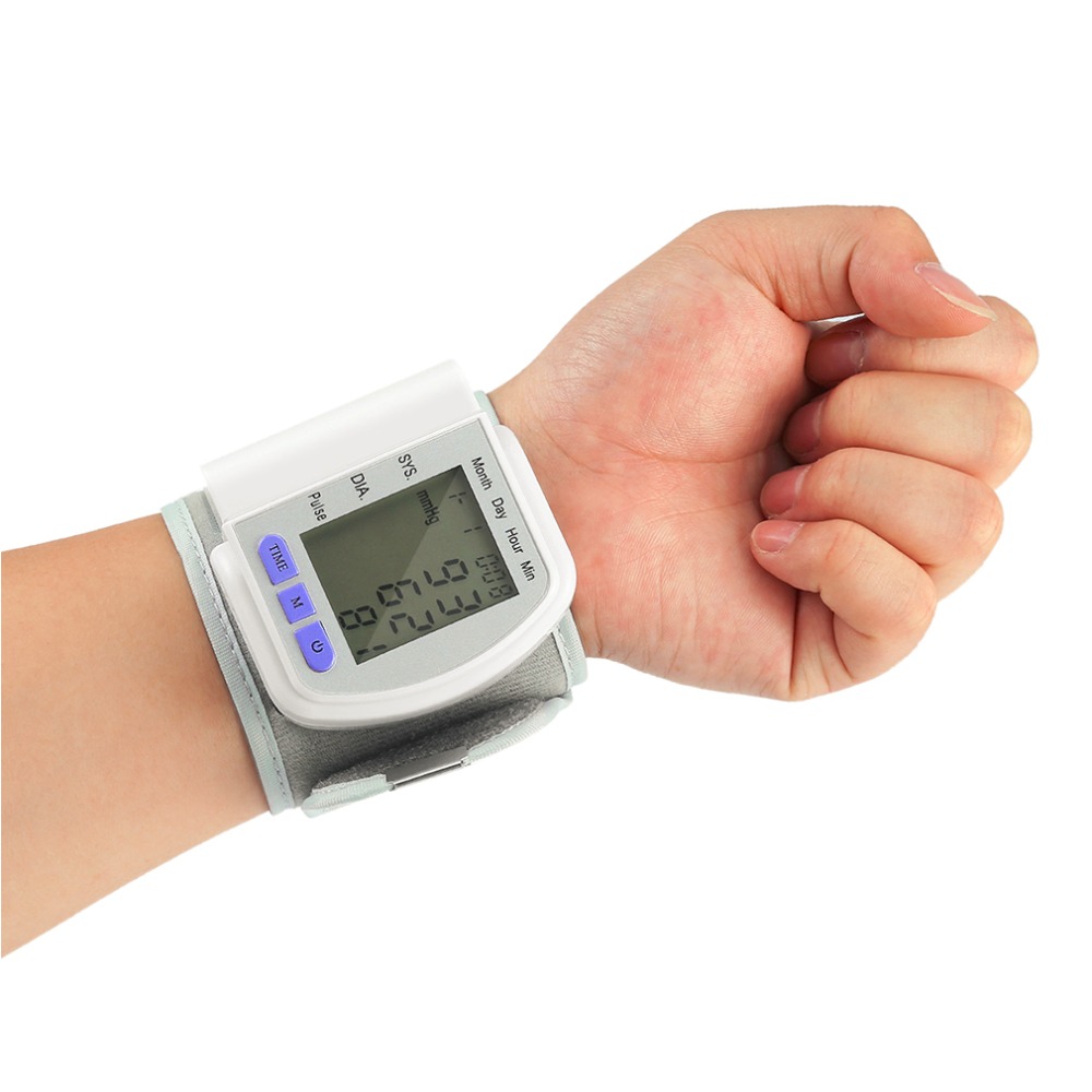 Automatic Wrist Digital Lcd Blood Pressure Monitor... – Grandado