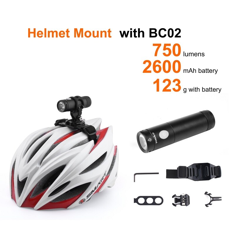 TOWILD Headlight Helmet Mount Strips Bicycle MTB B... – Grandado