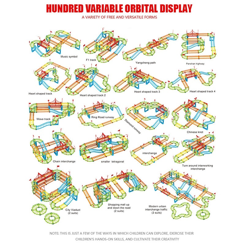 DIY Electric Racing Rail Car Kids Train Track Mode... – Grandado