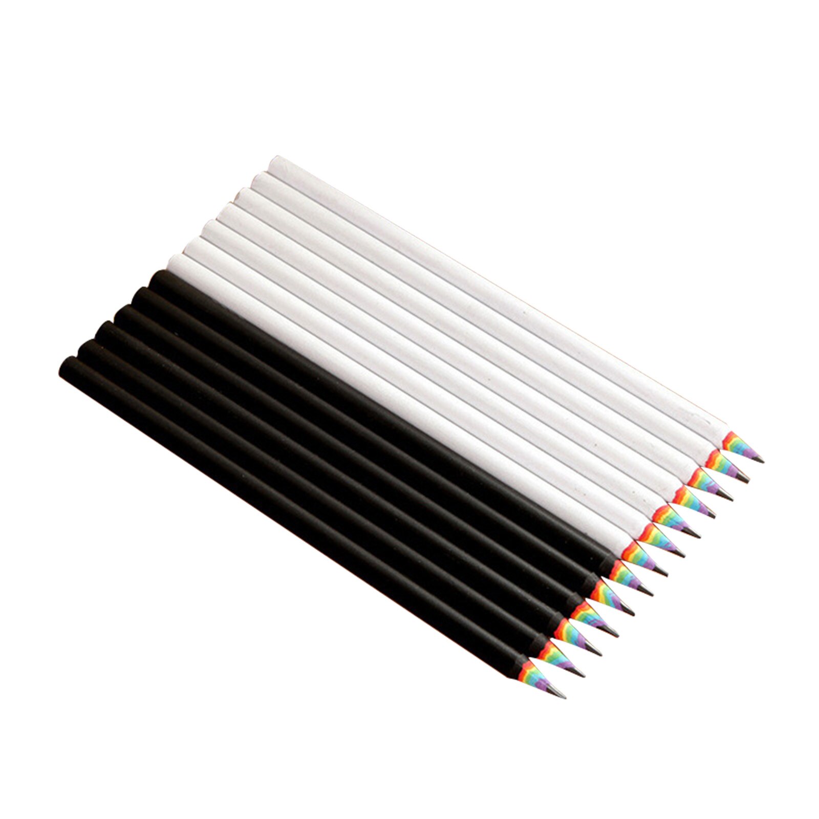 12 Pcs Rainbow Pencil Set for Drawing Sketch Paint... – Grandado