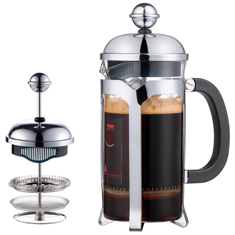 French Press Coffee Maker,Press System,Heat Resist... – Vicedeal