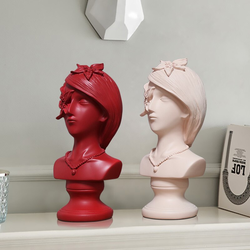 Simple Resin Portrait Sculpture Decoration Modern ... – Vicedeal