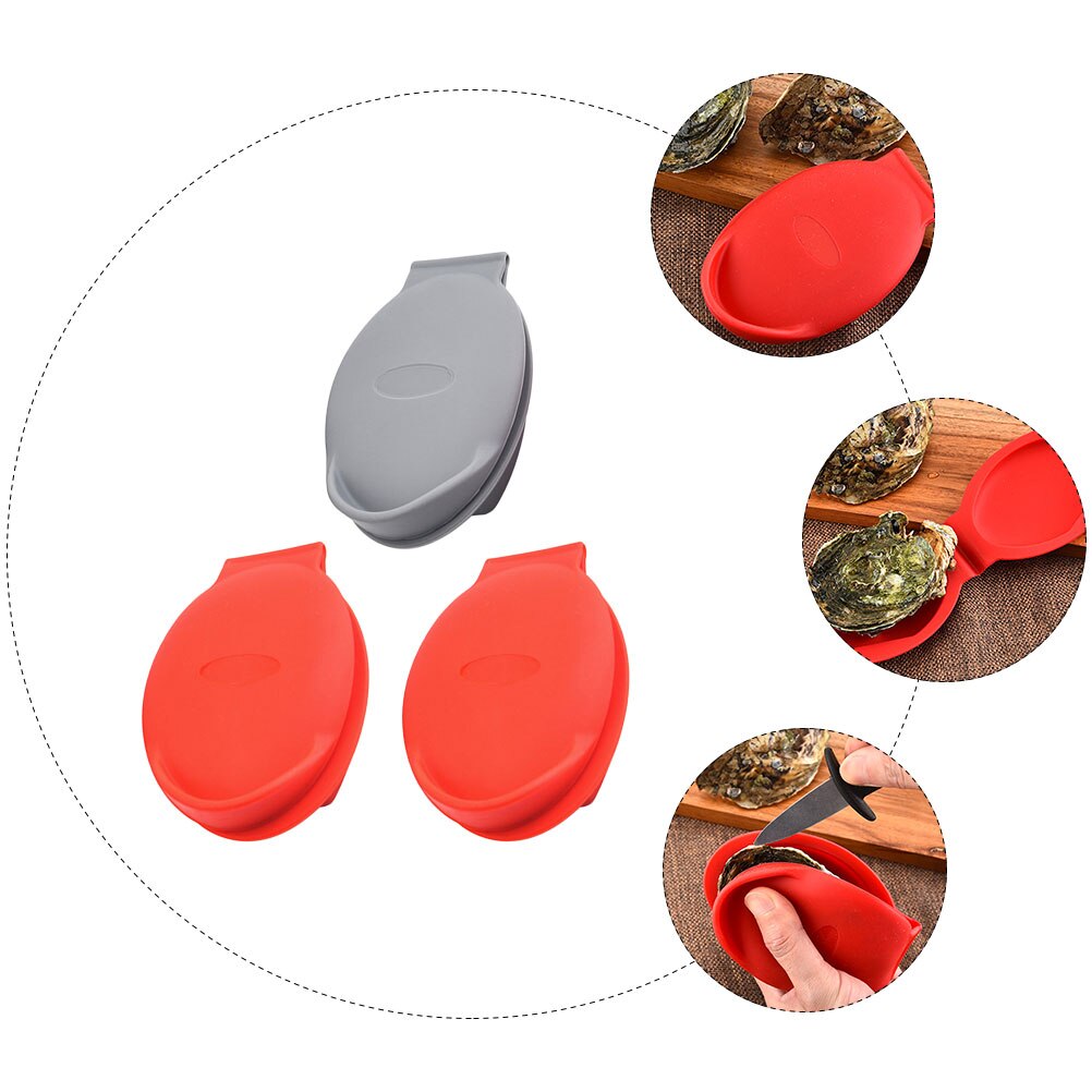 3pcs Silicone Oyster Shucking Hand Clip Oyster Shu... – Vicedeal