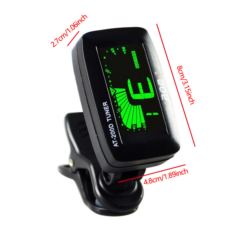 Universal Clip On Guitar Tuner with Digital Chroma... – Grandado