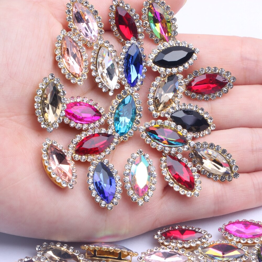 Flatback Claw Rhinestones Mix Color 30pcs Sewing M... – Grandado