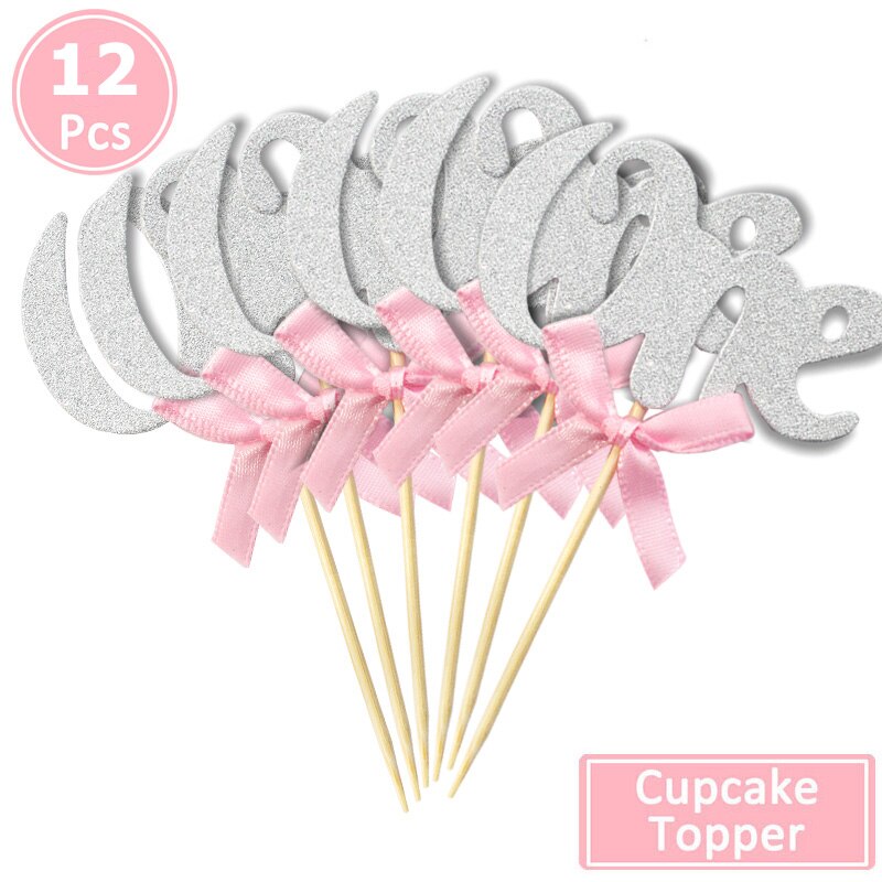 10pcs Glitter Papier 1 Cupcake Topper 1st Happy Bi... – Grandado