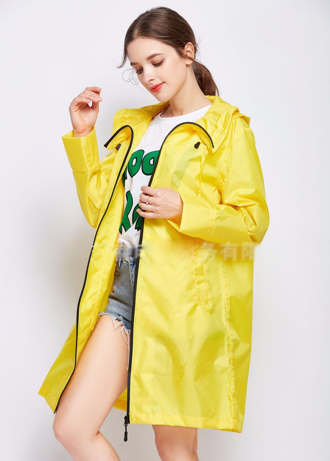 Mode Ademend Vrouwen Lange Regenjas Poncho Dikke D... – Vicedeal