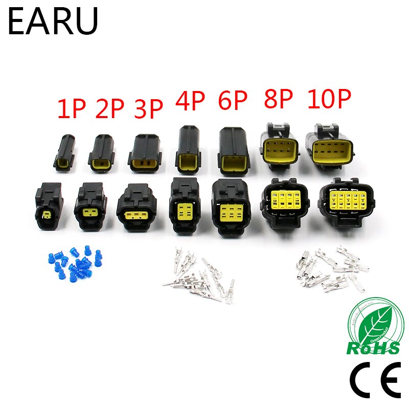 Denso 2.0 1 sæt 1/2/3/4/6/8/10/12- pin vejs vandtæ... – Grandado