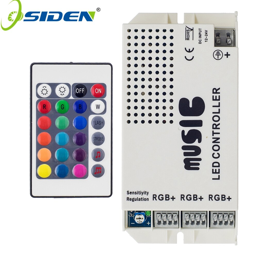 OSIDEN Muziek Led Controller DC12-24V 24key IR Afs... – Grandado