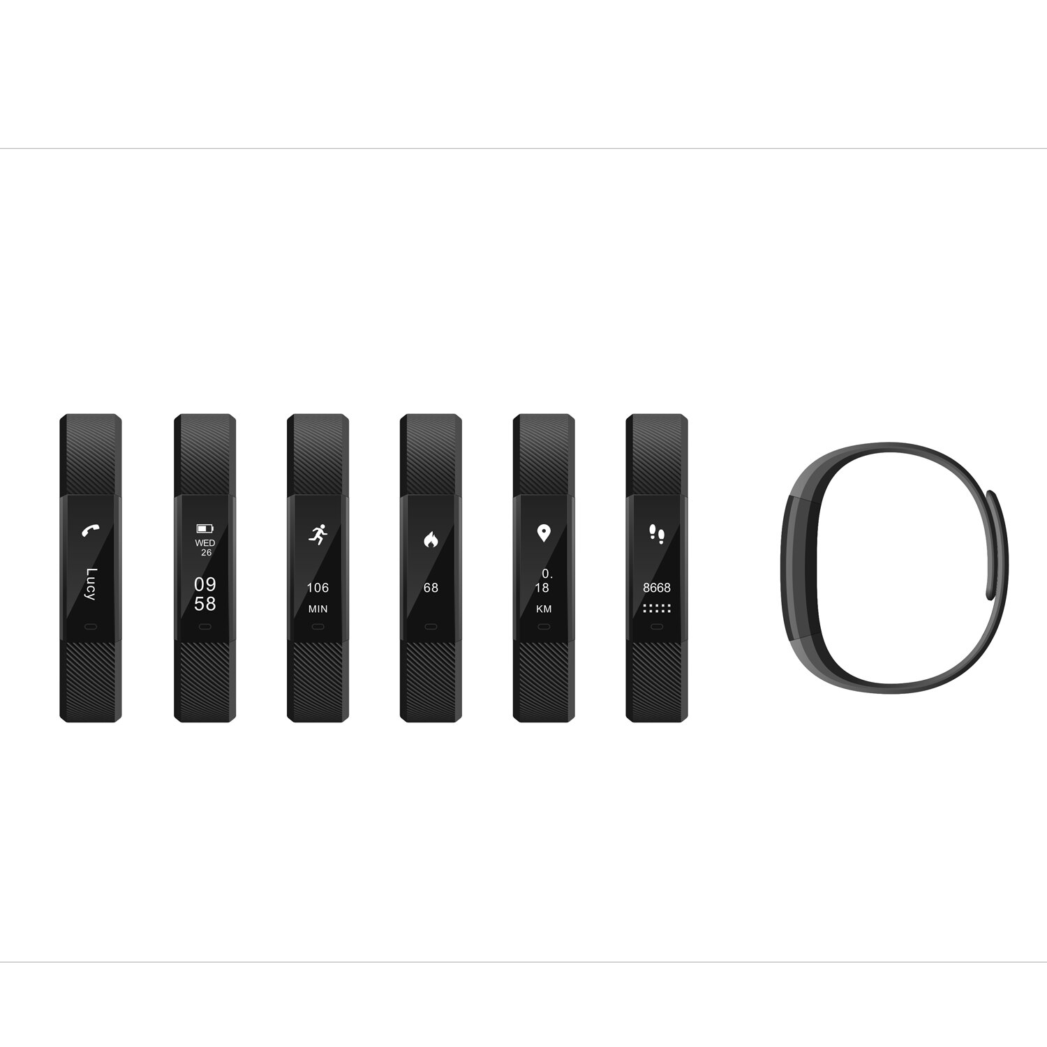 Smart Polsband Fitness Tracker Band Bluetooth Slee... – Grandado