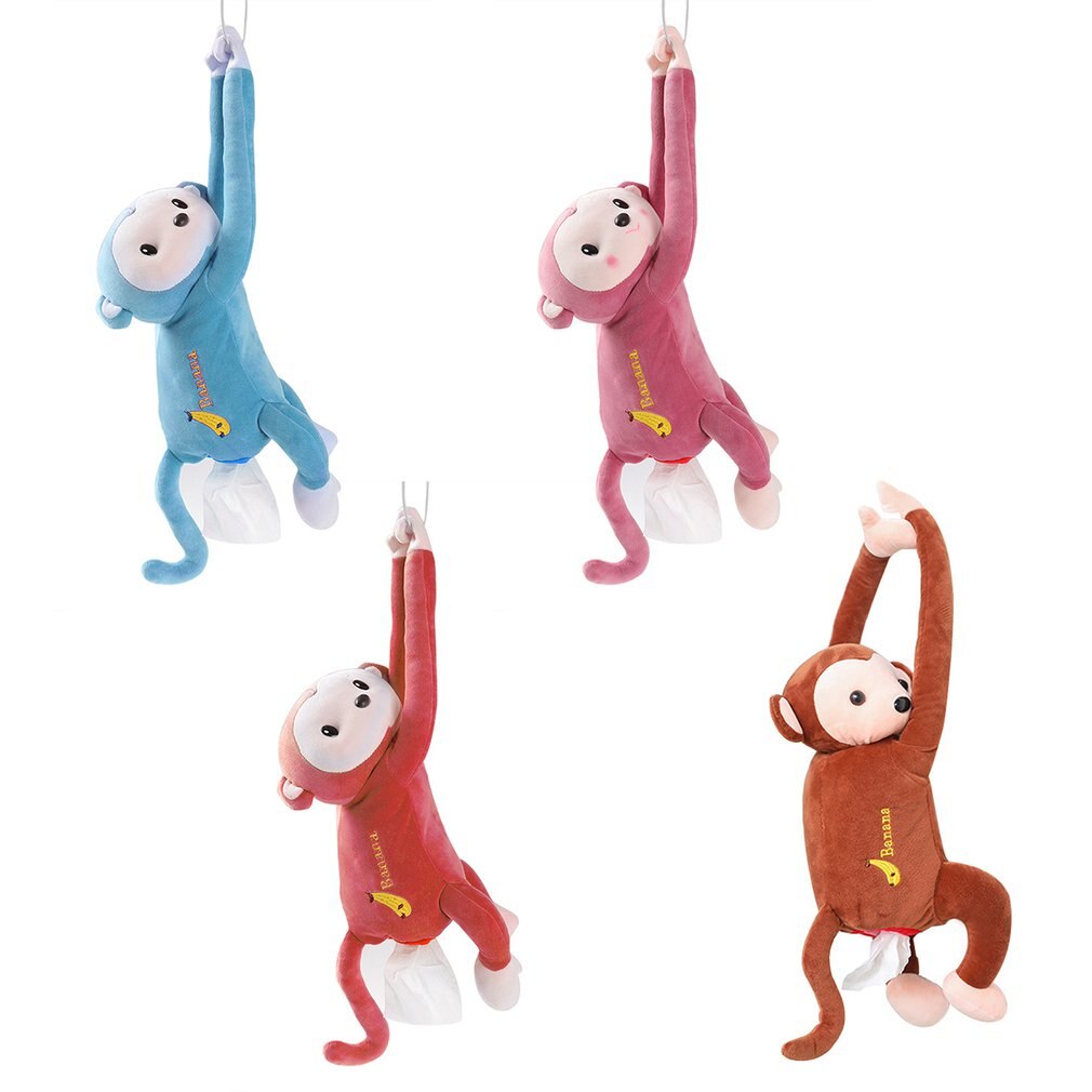 Pipi Monkey Hanging Tissue Box Car Bookbox Car Boo... – Grandado