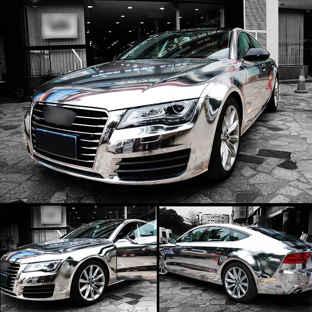 FORAUTO Flexible Silver Chrome Mirror Vinyl Wrap F... – Grandado