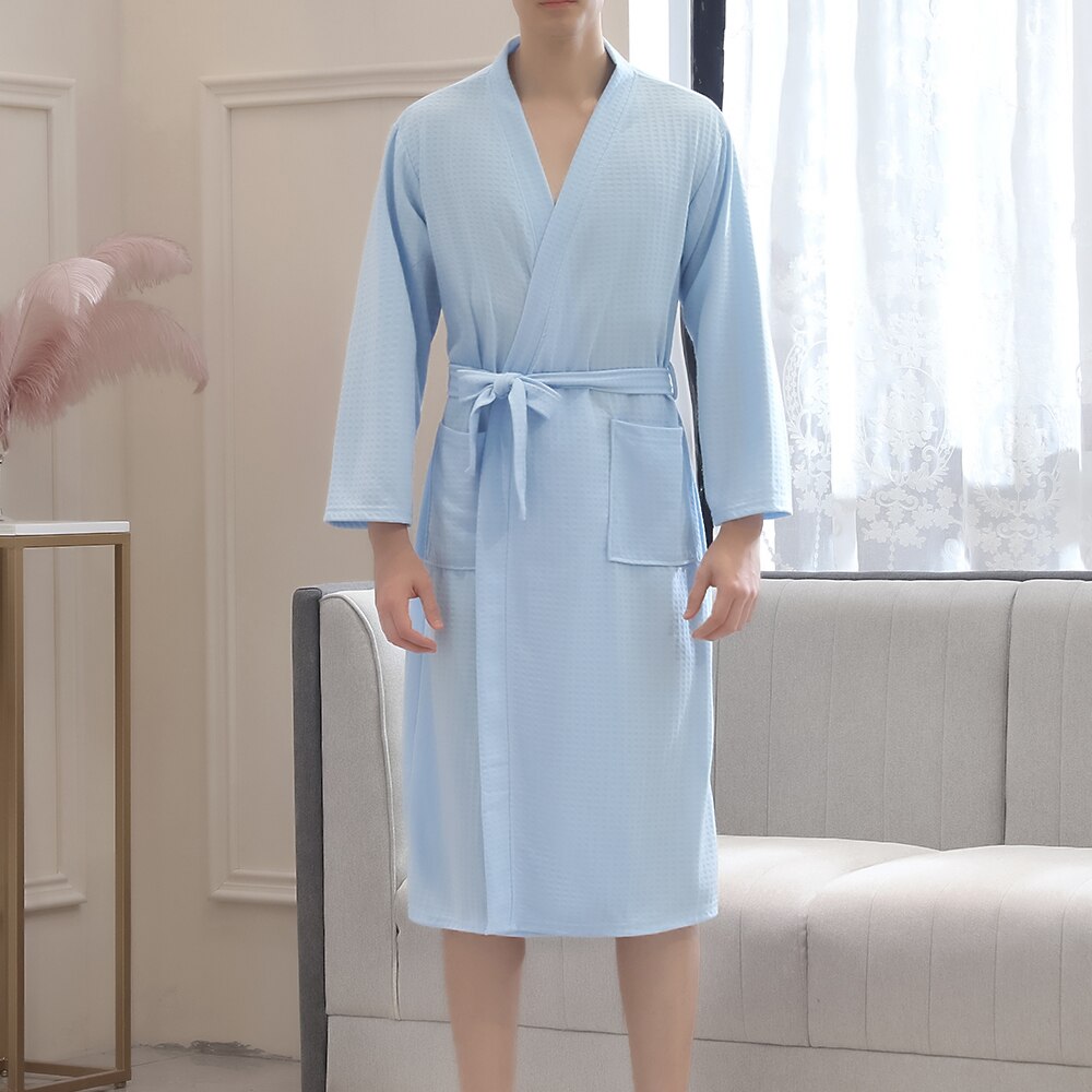 Mens Robe Soft Absorbent Lightweight Long Kimono M... – Grandado