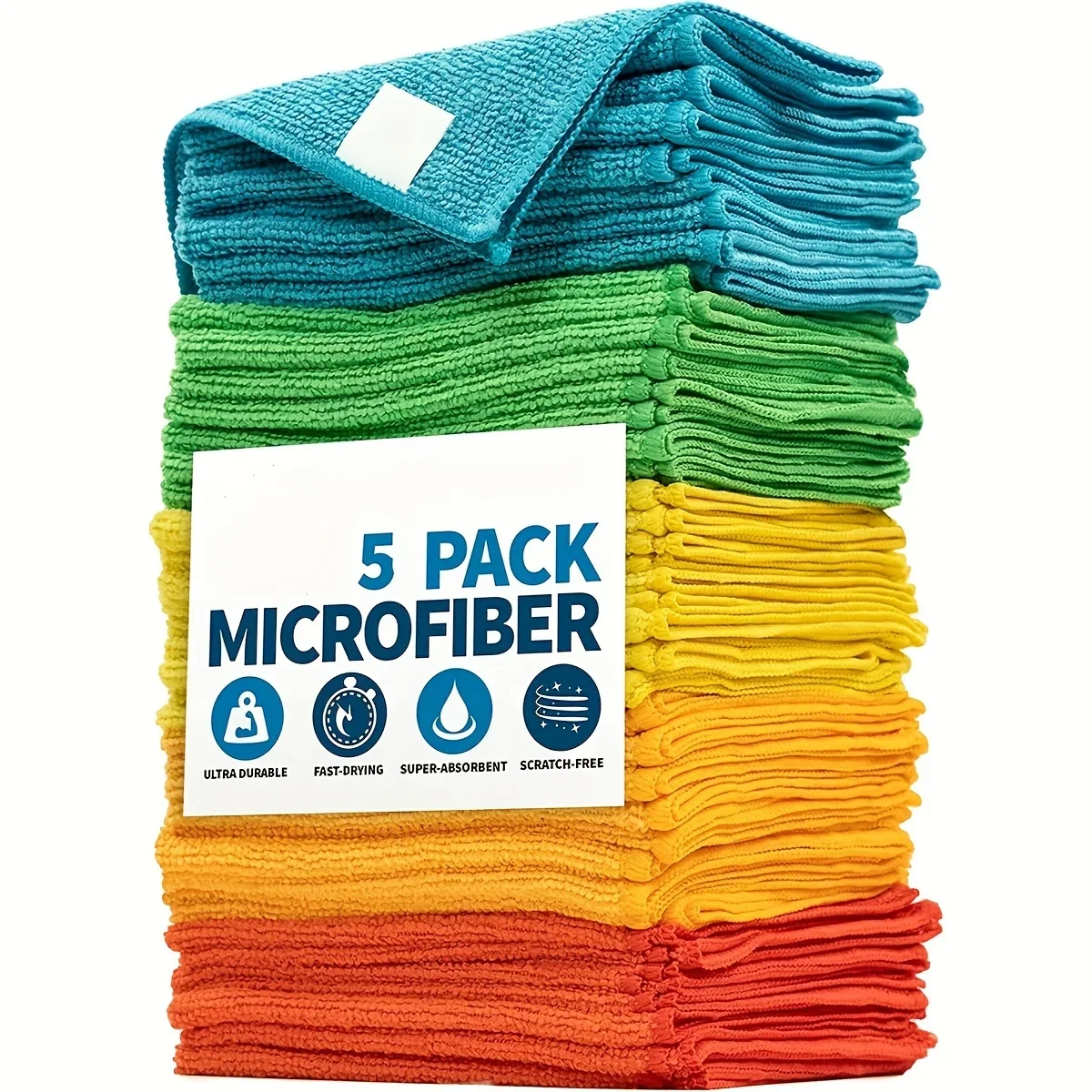 10/5/3pcs Microfiber Cleaning Cloth, Dishwashing C... – Vicedeal