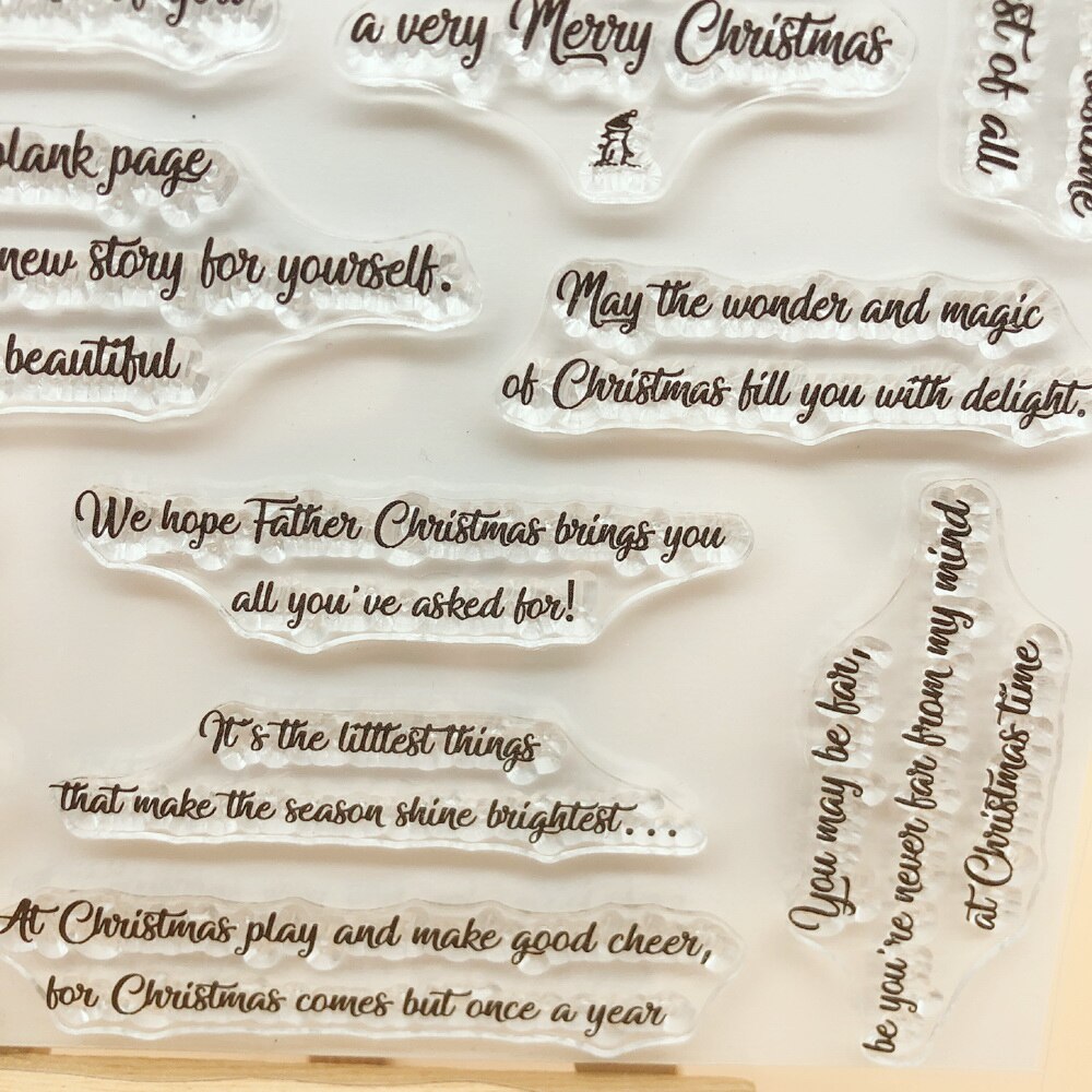 CLEAR STAMPS I am Santa Christmas Sentiment Scrapb... – Grandado