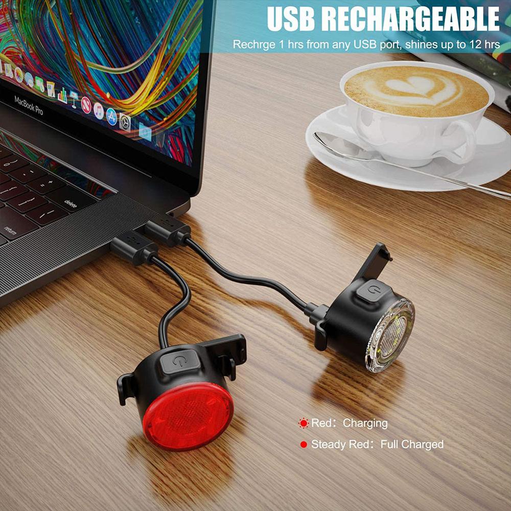 Mini Ultra Bright Rear USB Rechargeable COB Bicycl... – Grandado