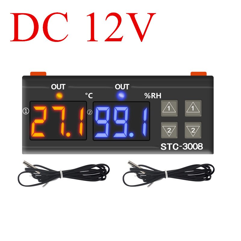STC-3008 Dual Digital Temperature Controller two R... – Vicedeal