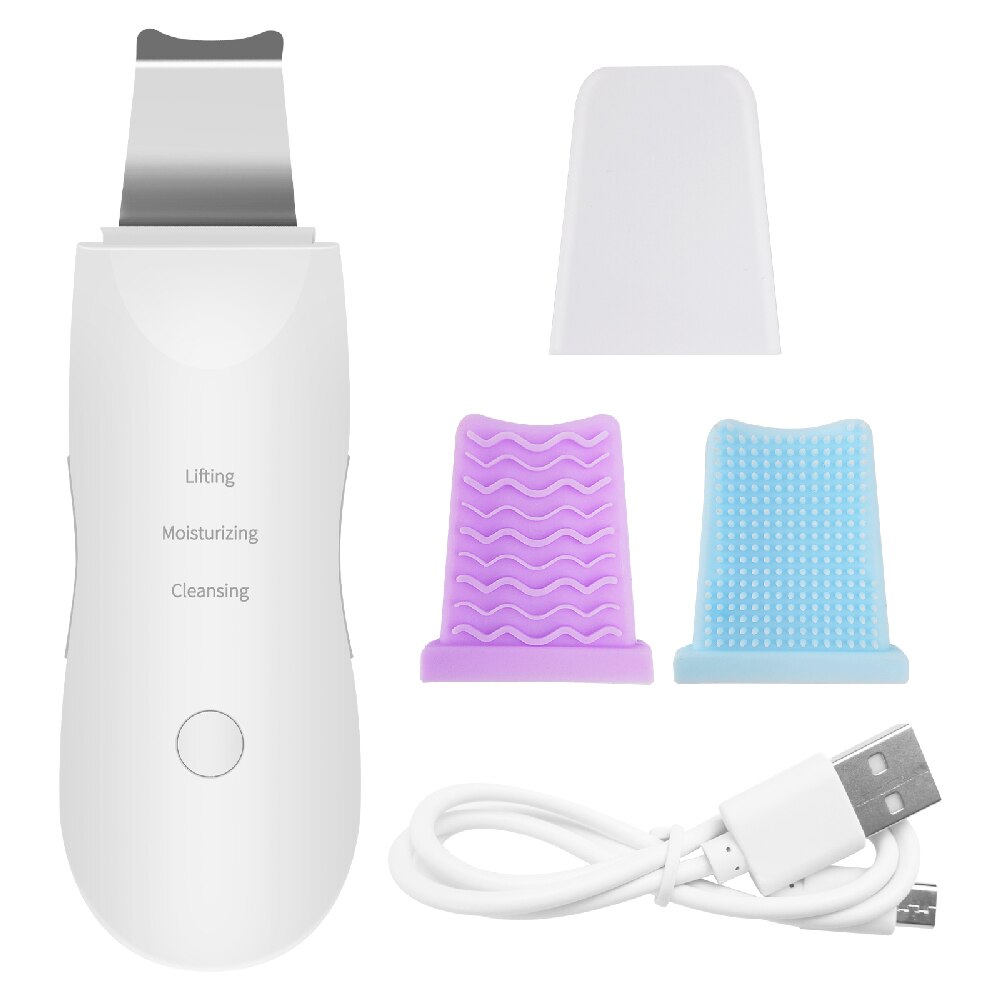 Ultrasonic Skin Scrubber Peeling Face Spatula Blac... – Grandado