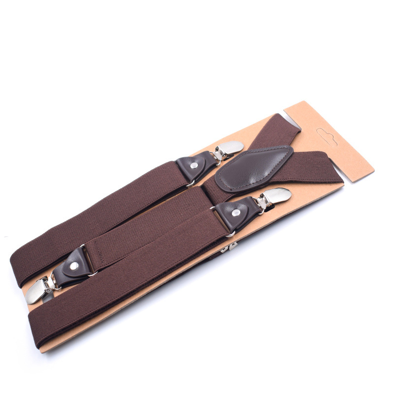 Adjustable Elastic Leather Suspenders for Men Vint... – Grandado