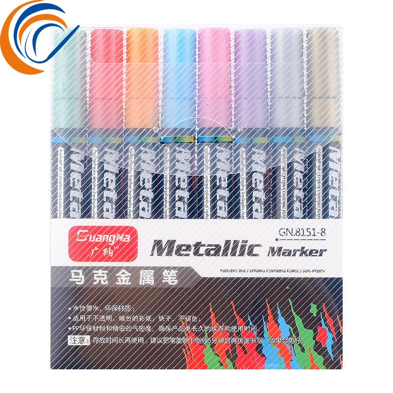 metal color water based marker 4/8/12/15/20/24 col... – Grandado