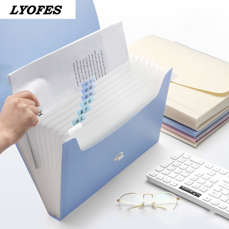 13 Grids Handheld File Folder Organ Box Bag Multi-... – Grandado