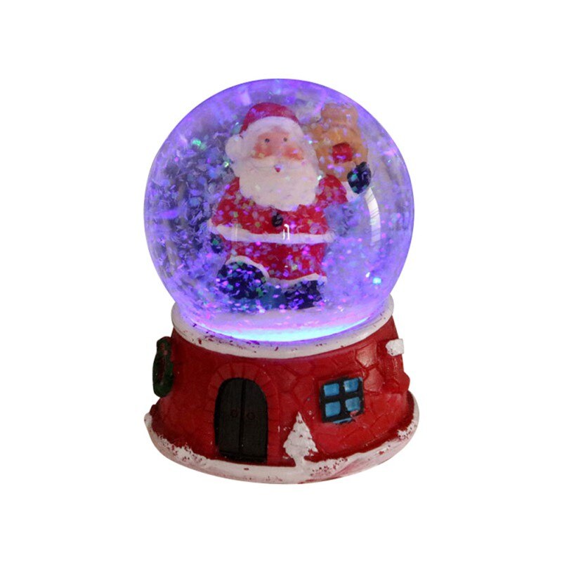 Christmas Resin Music Snow Glass Santa Claus Cryst... – Vicedeal