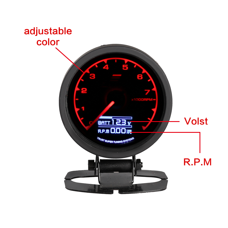 Niversal racing gauge rpm varvräknare gauge greddi... – Grandado