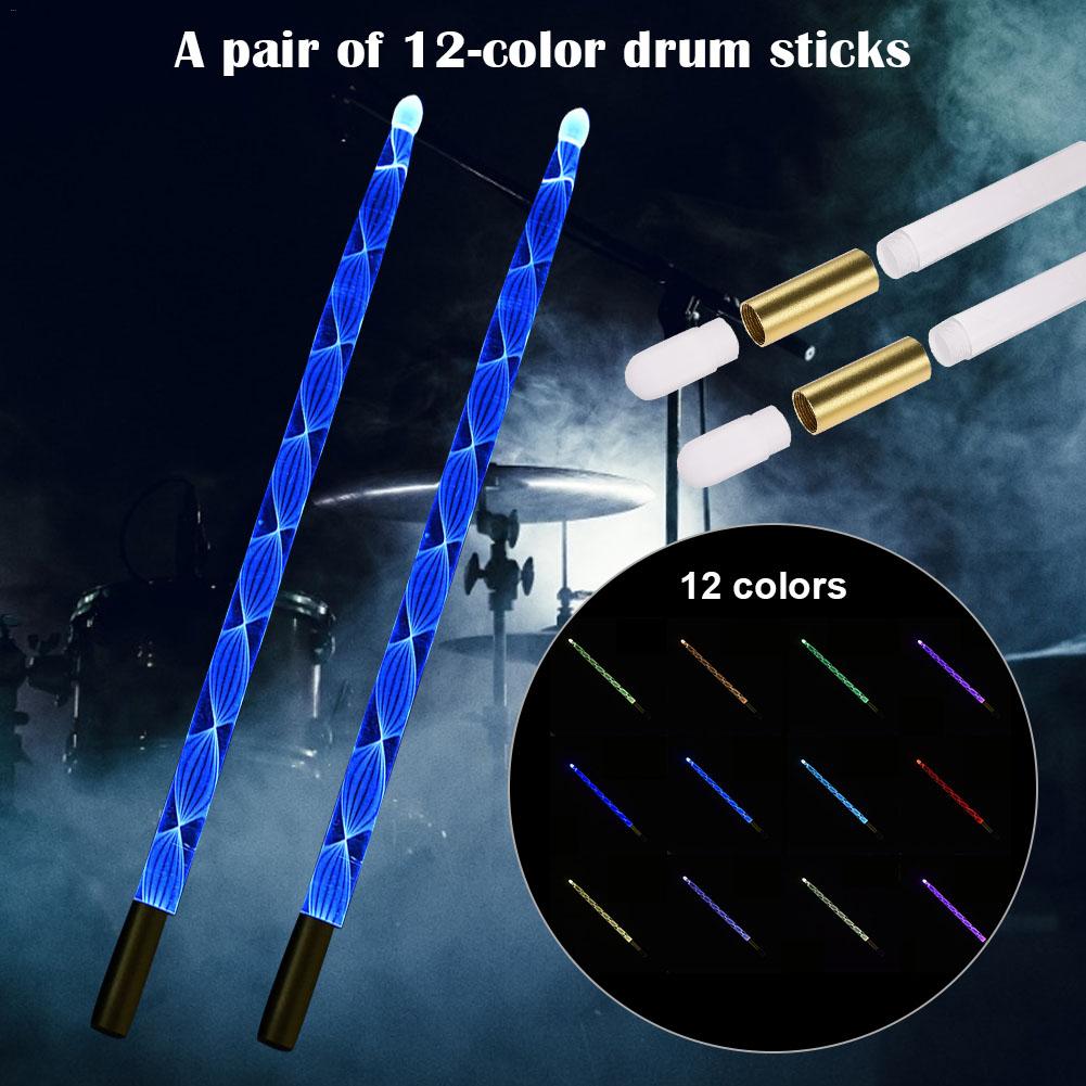 Auto Change 12 Colors Drum Sticks 5A Performance P... – Vicedeal