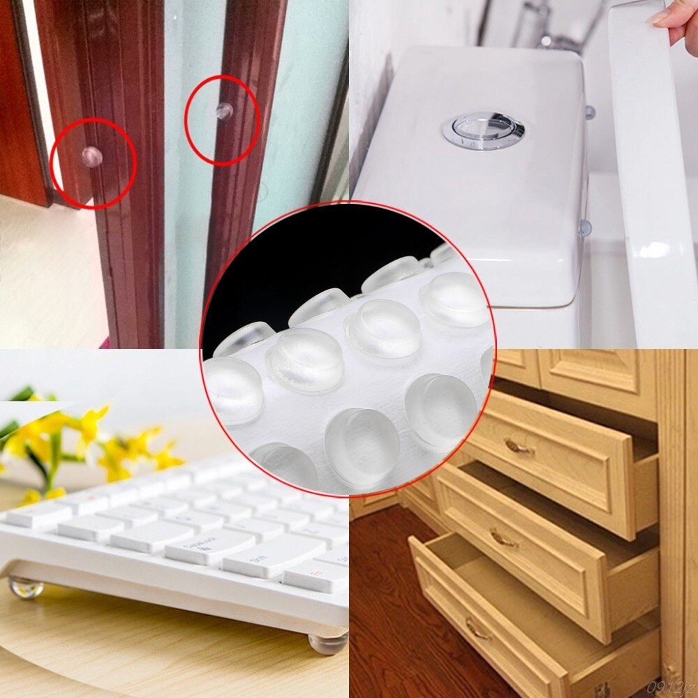 40 Self Adhesive Silicone Rubber Cabinet Door Pad ... – Vicedeal