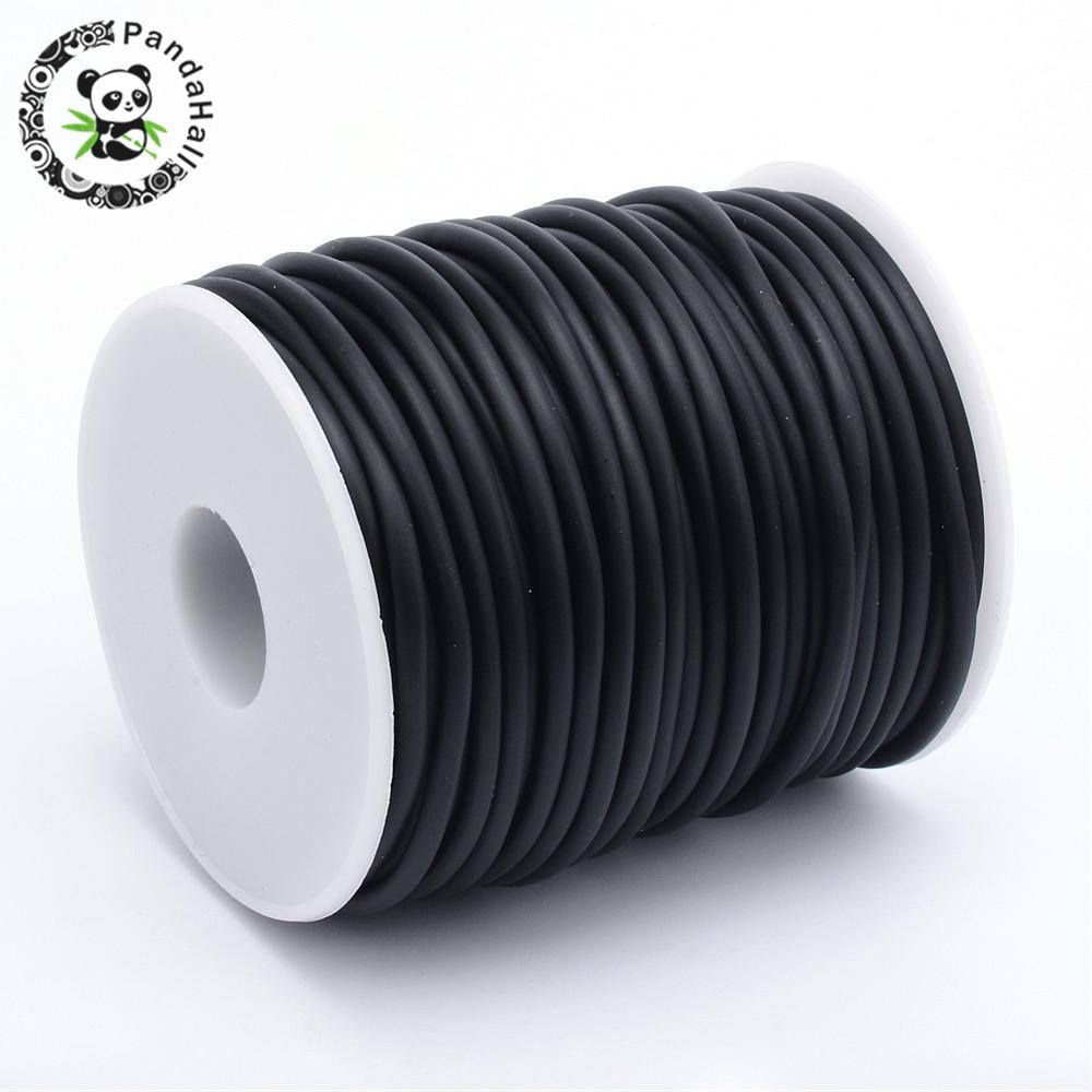 2/3/4/5 Mm Solid Black Pvc Buisvormige Rubber Koor... – Vicedeal