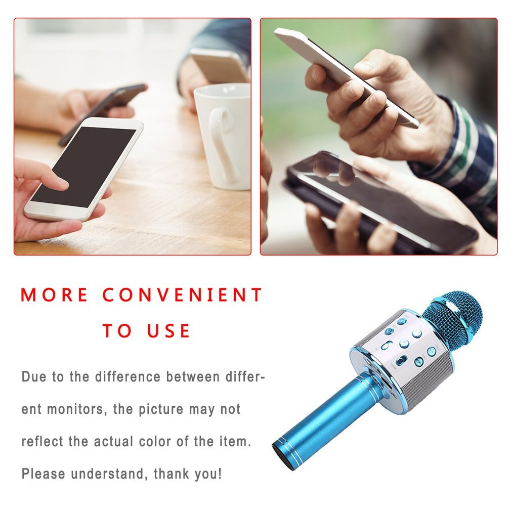 KTV Wireless Karaoke Handheld Microphone USB Playe... – Grandado