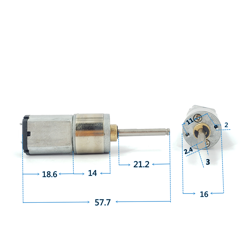 1 Pc Dc 6V 77 Rpm/Min 030 Dc Motor 3 Mm Lange As M... – Grandado