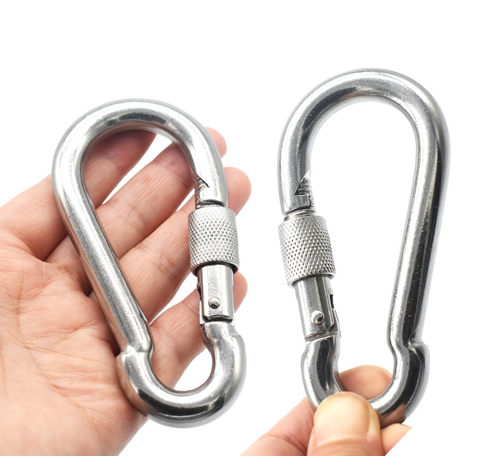 4 inch 10mm Stainless Steel Heavy Duty Carabiner C... – Grandado