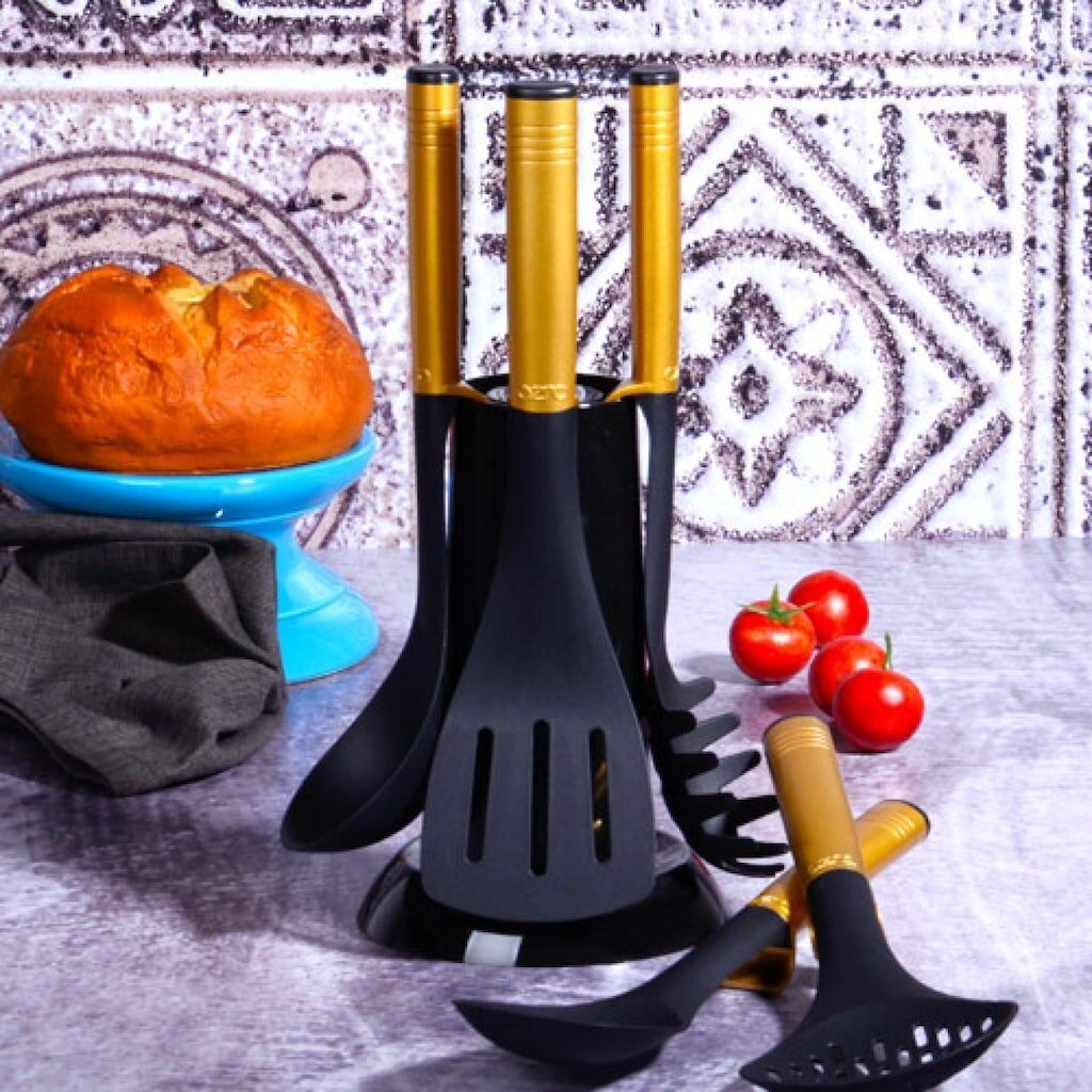 6 piece Gold Color Bucket Set Bucket Set Table Top... – Grandado