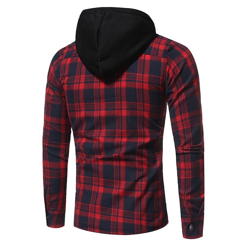Mannen Plaid Shirts Mode Koreaanse Wilde Lange Mou... – Vicedeal