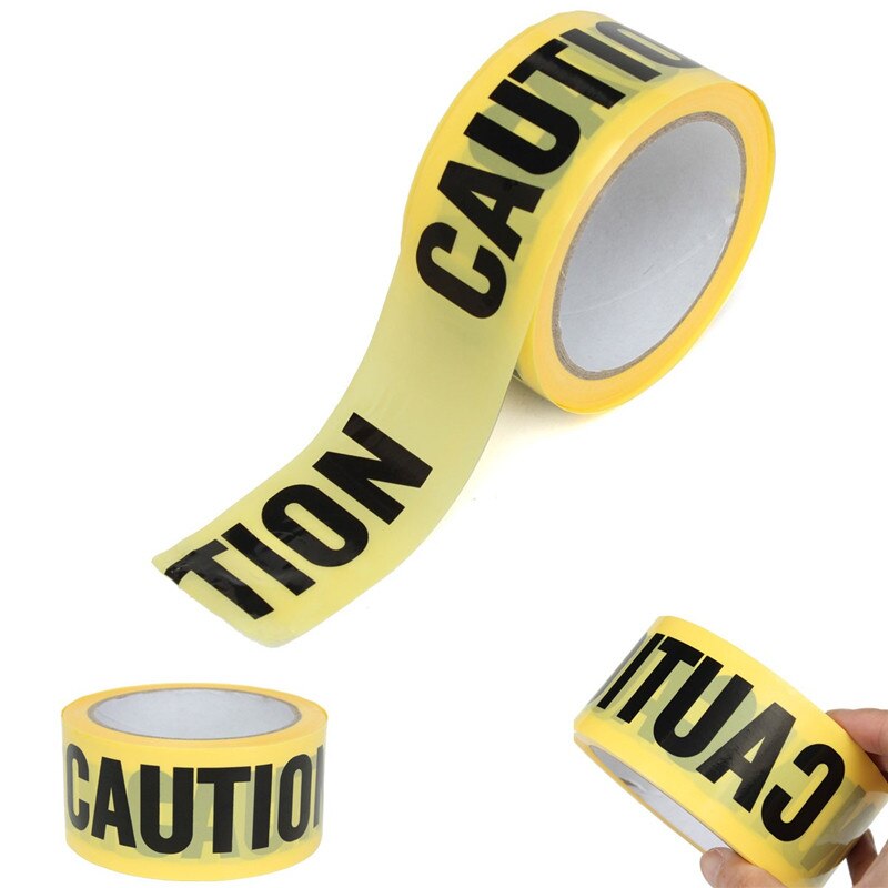 25mx5cm Roll Yellow Caution Tape for Safety Barrie... – Vicedeal