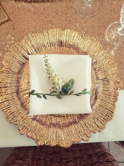 Wedding table decorative13inch plastic gold reef c... – Grandado