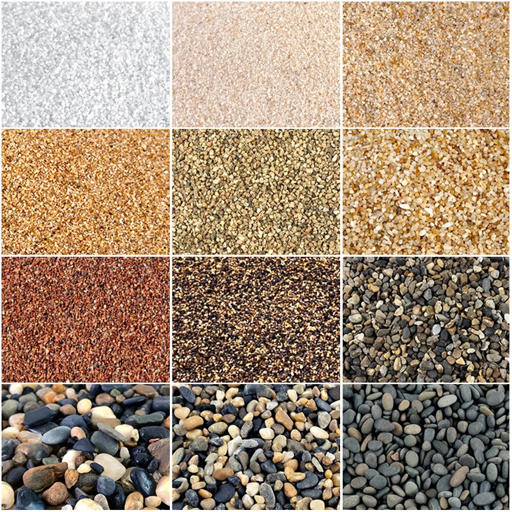 Fish Tank Landscaping Bottom Sand Colored Stone Ce... – Grandado