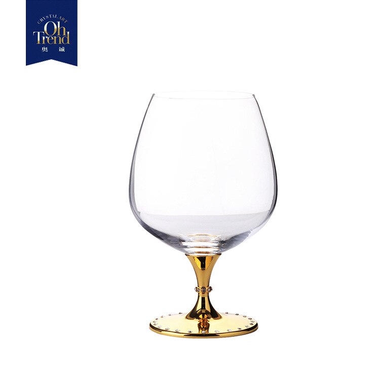 626ML Glass Wine Glasses, Metal Diamond-studded Wi... – Grandado