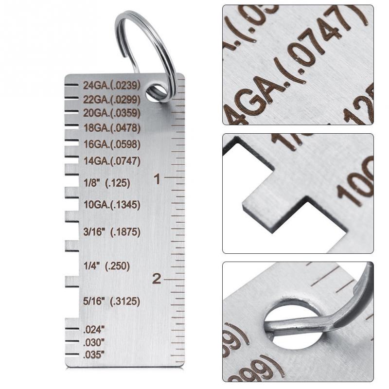 Stainless Steel Sheet Wire Gauge Gage Plate Measur... – Vicedeal