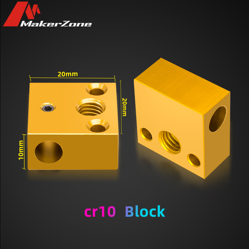 CR10 Brass Heating Block For Hotend J-Head Printer... – Grandado