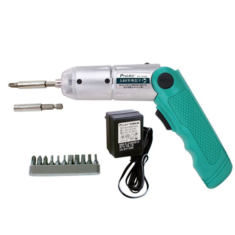 ProsKit PT-1136G Mini Electric Screwdriver Gun Rec... – Grandado