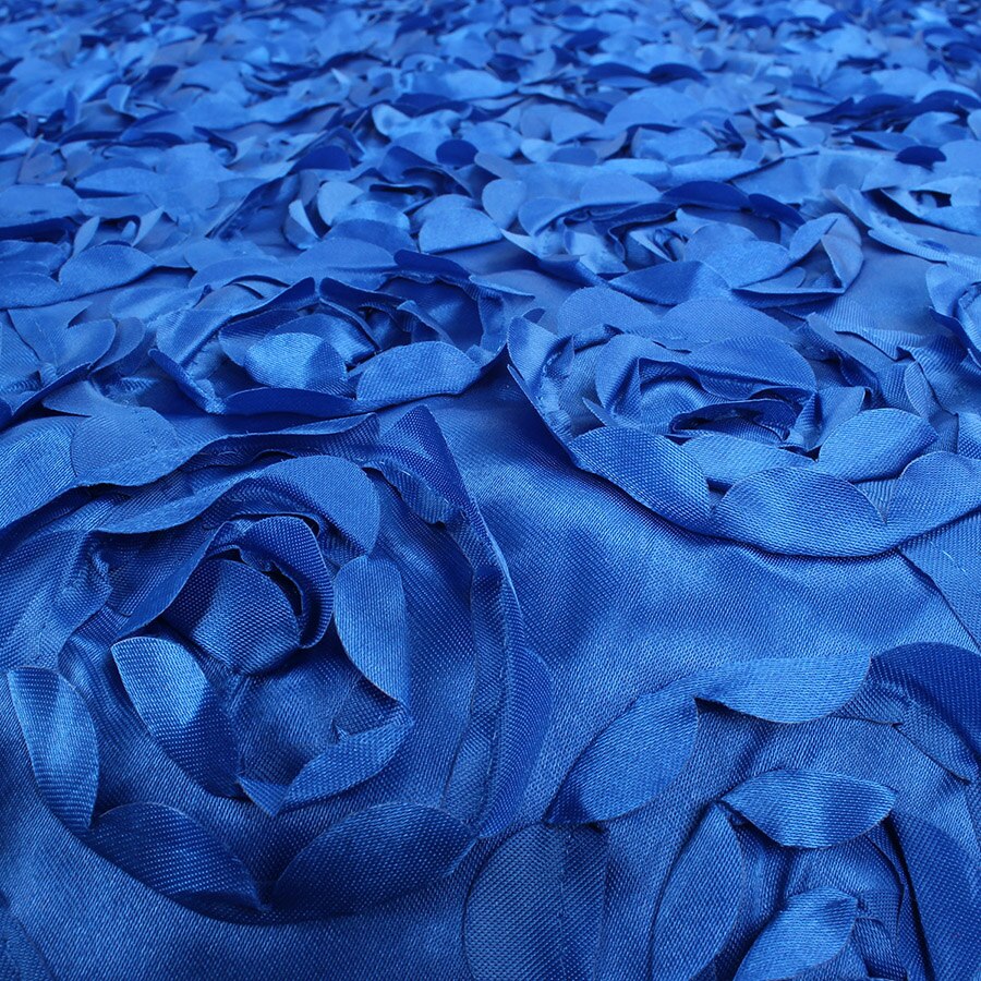 1 yard rose flower 3D pattern Taffeta Satin Fabric... – Grandado