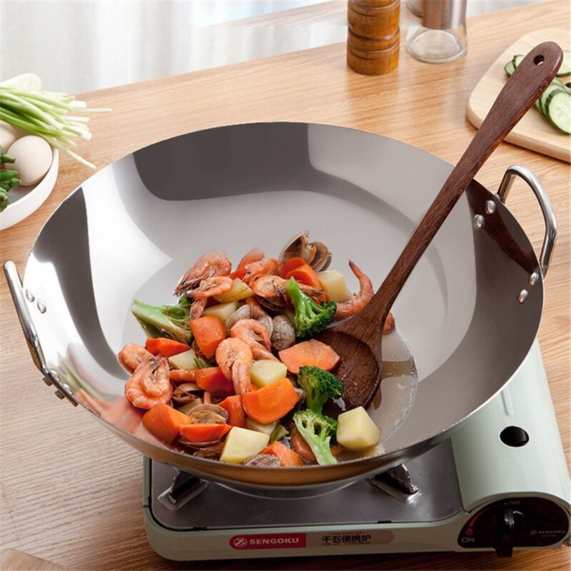 Pan 34cm Wok Pans Skille Home Garden Non-stick Pan... – Grandado