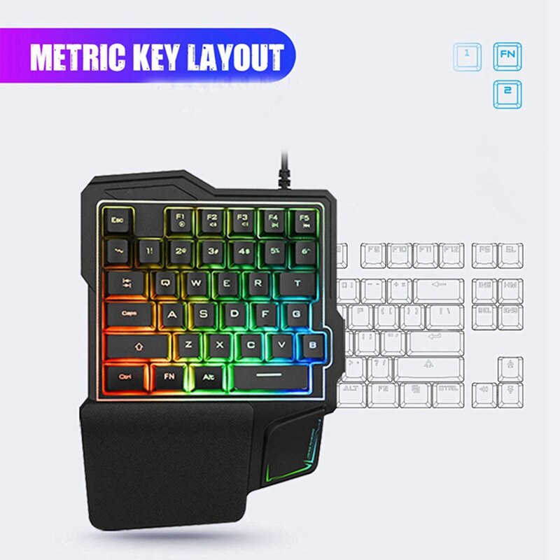 One-Handed Keyboard and Mouse Set Game Artifact Ma... – Vicedeal